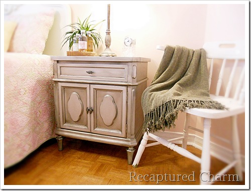 Recaptured Charm: Night Stands in Metallic of course!